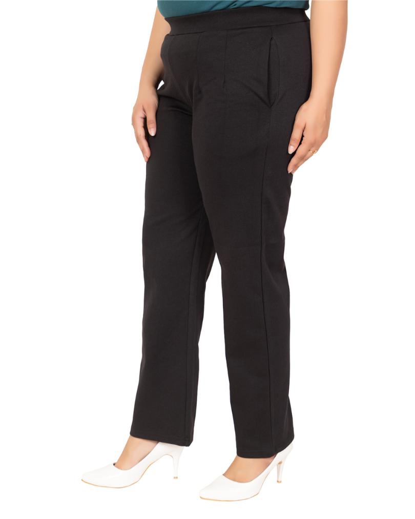 Plus size cigarette pencil pants & trousers for women casual and office ...