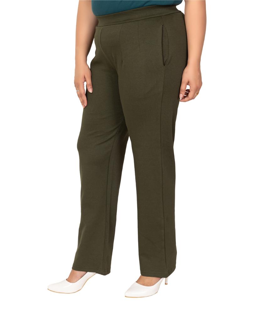 Plus size cigarette pencil pants & trousers for women casual and office ...